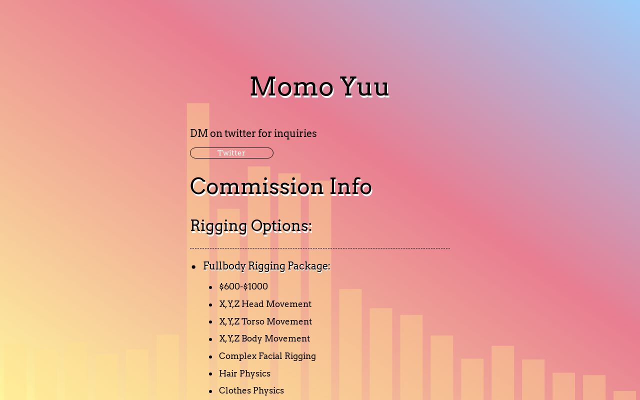 Momo Yuu Commission Info